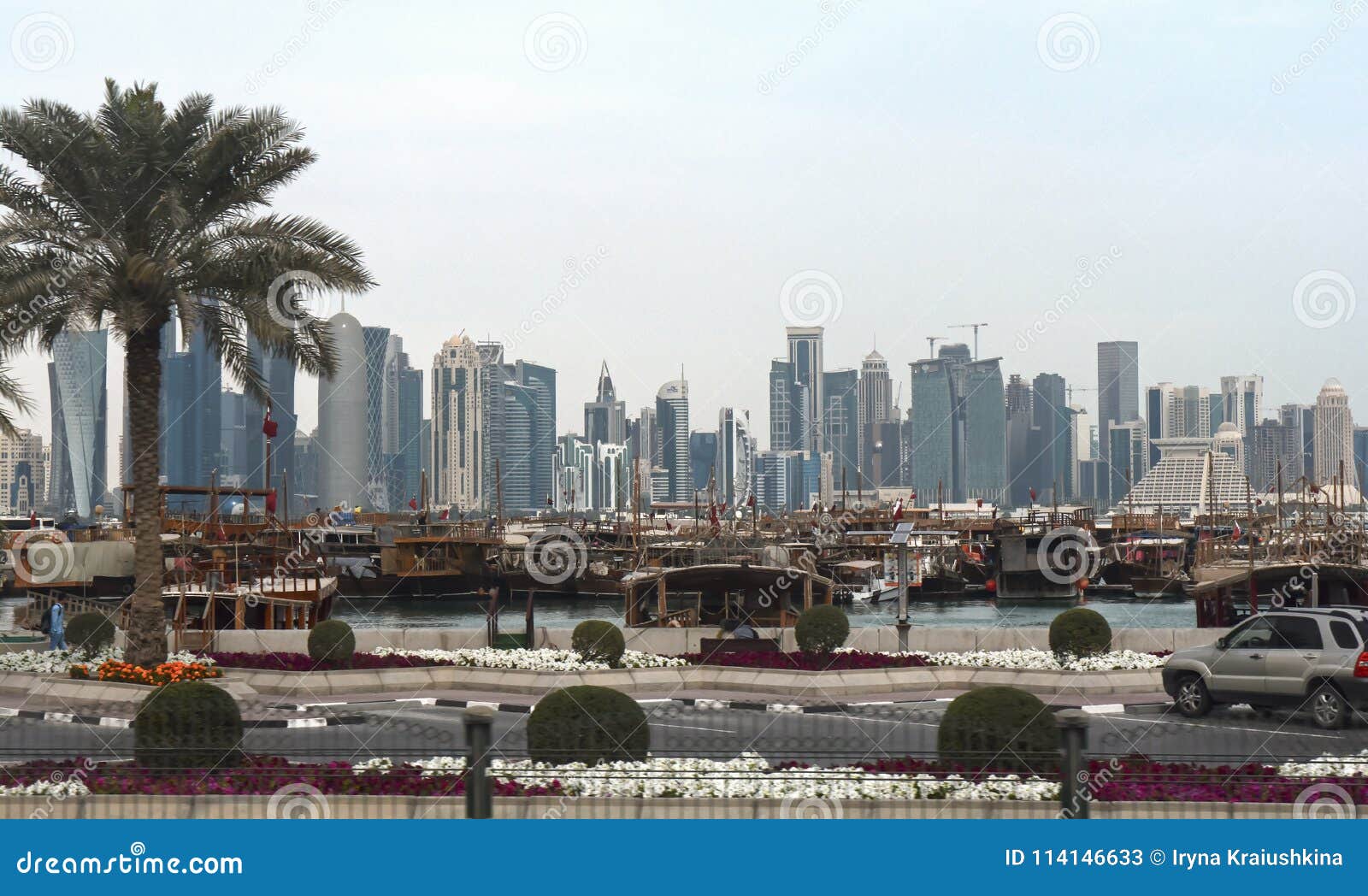 Le Qatar, Doha, Ville, Moderne, Arabe, Architecture Image stock - Image ...