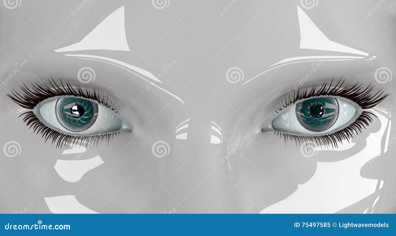 Le Robot Observe 'Windows Au Soal' Illustration Stock - Illustration du ...