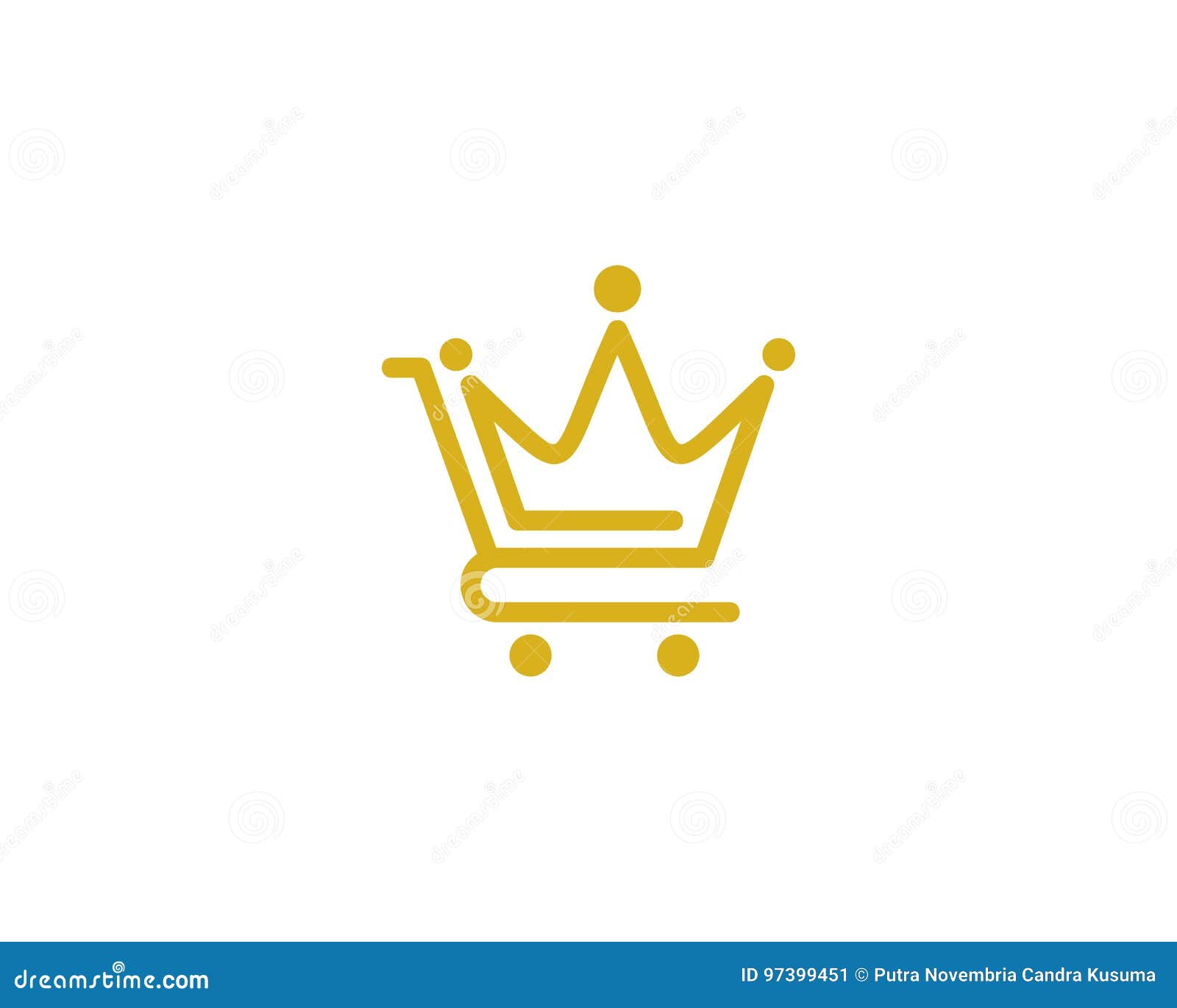 Le Roi Shopping Icon Logo Design Element Illustration de Vecteur ...