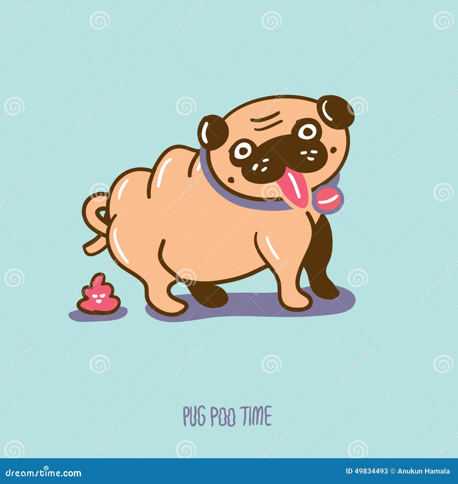 Le roquet est heureux illustration de vecteur. Illustration du roquet ...