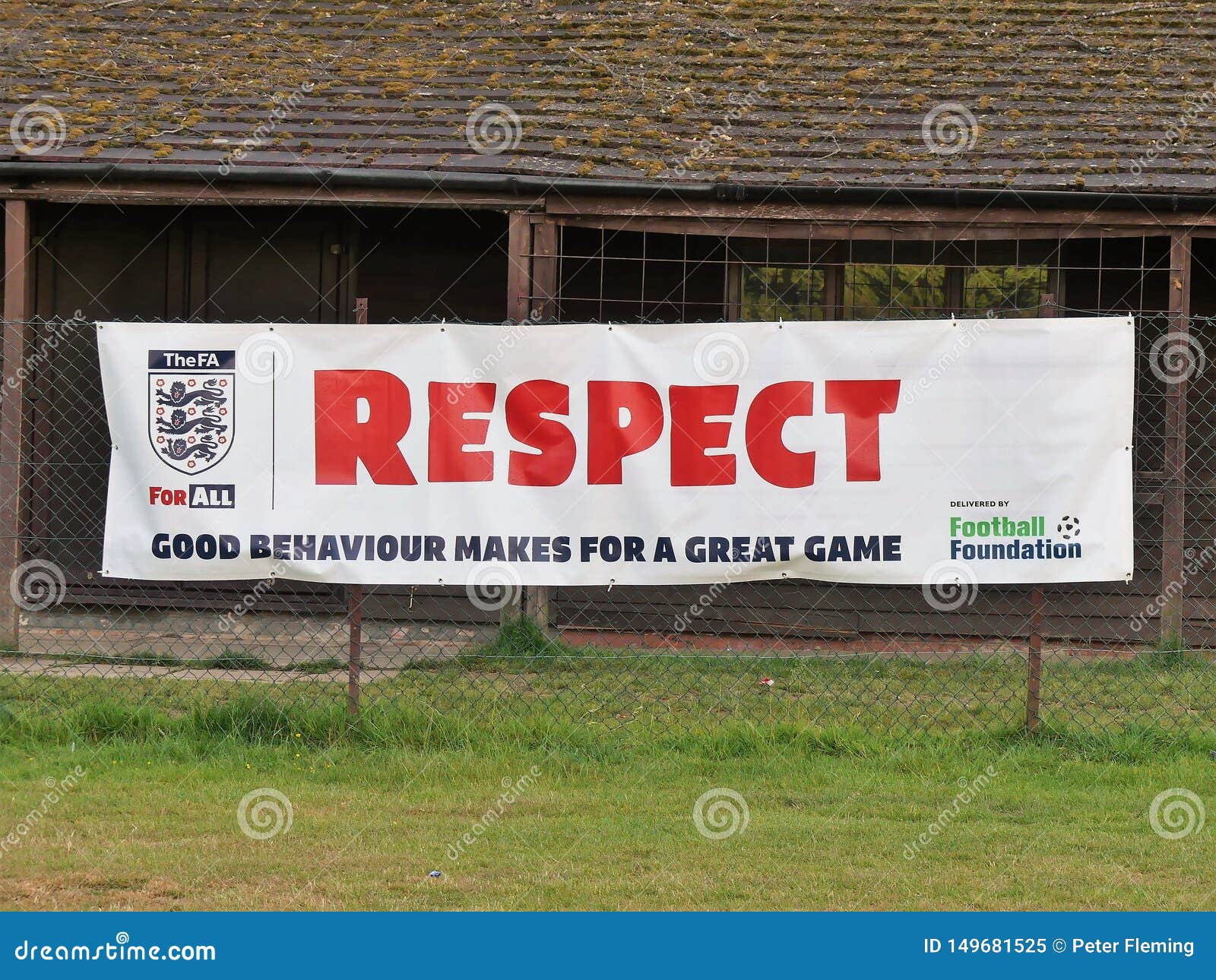 Le Signe De Plan De Respect De Base De Fa Et De Football Image ...