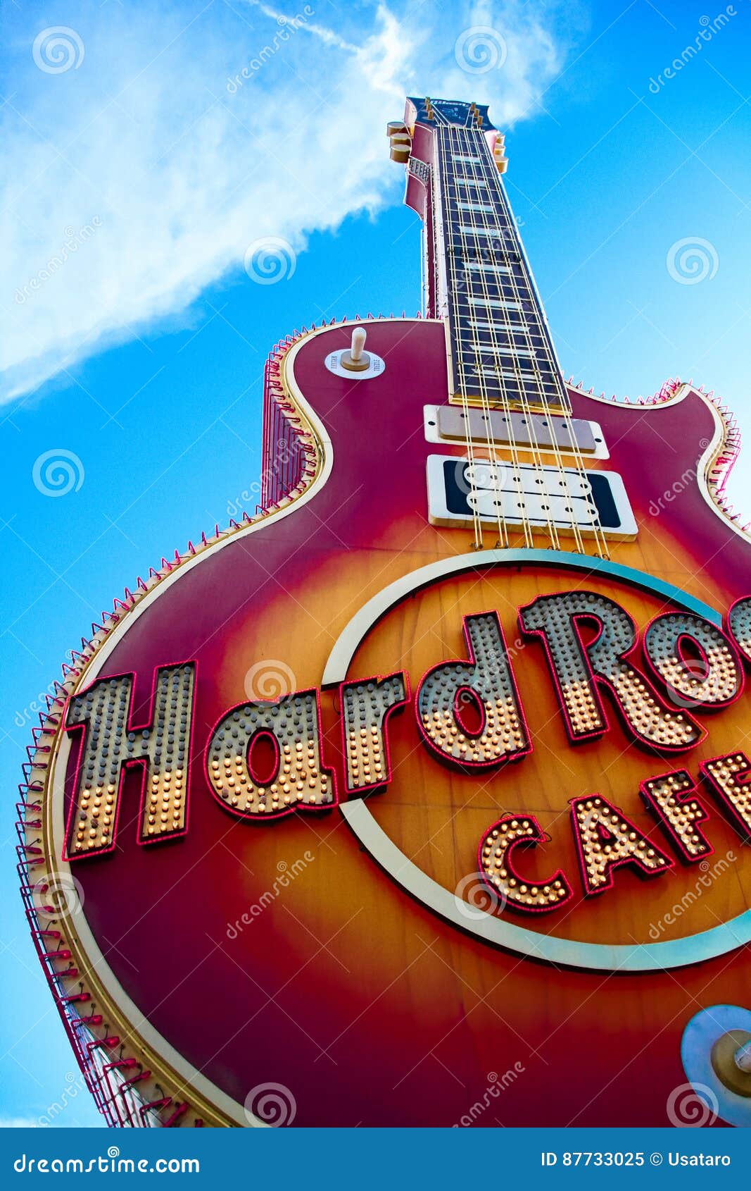 Le Signe Iconique De Hard Rock Cafe Image éditorial - Image du ...