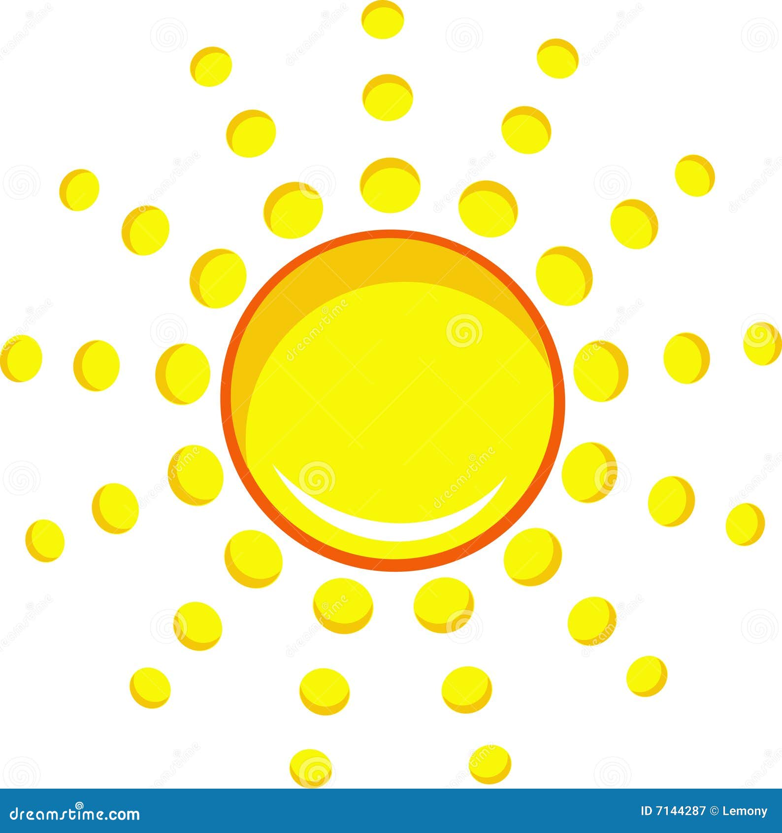 Le soleil de graphisme illustration de vecteur. Illustration of ...