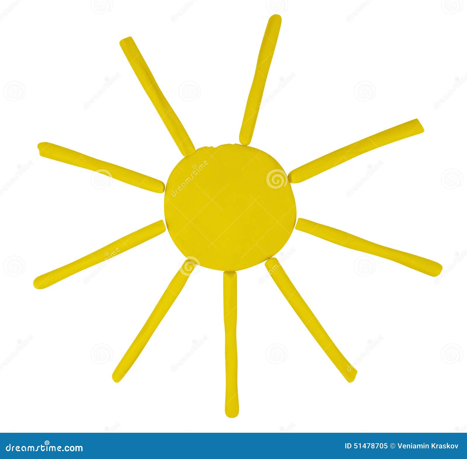 Le Soleil De Pâte à Modeler Photo stock - Image: 51478705