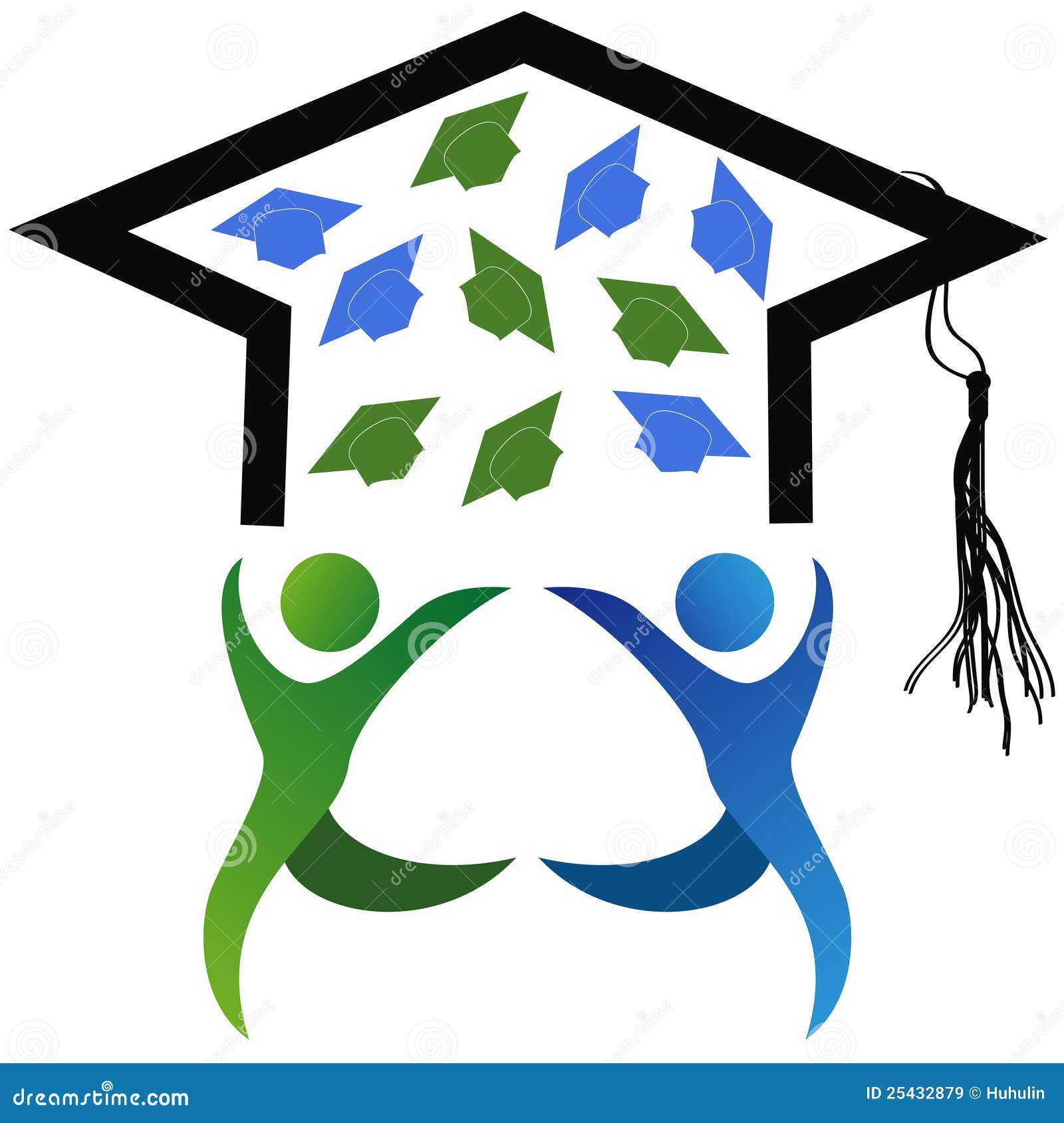 Le Symbole De La Graduation Illustration de Vecteur - Illustration du ...