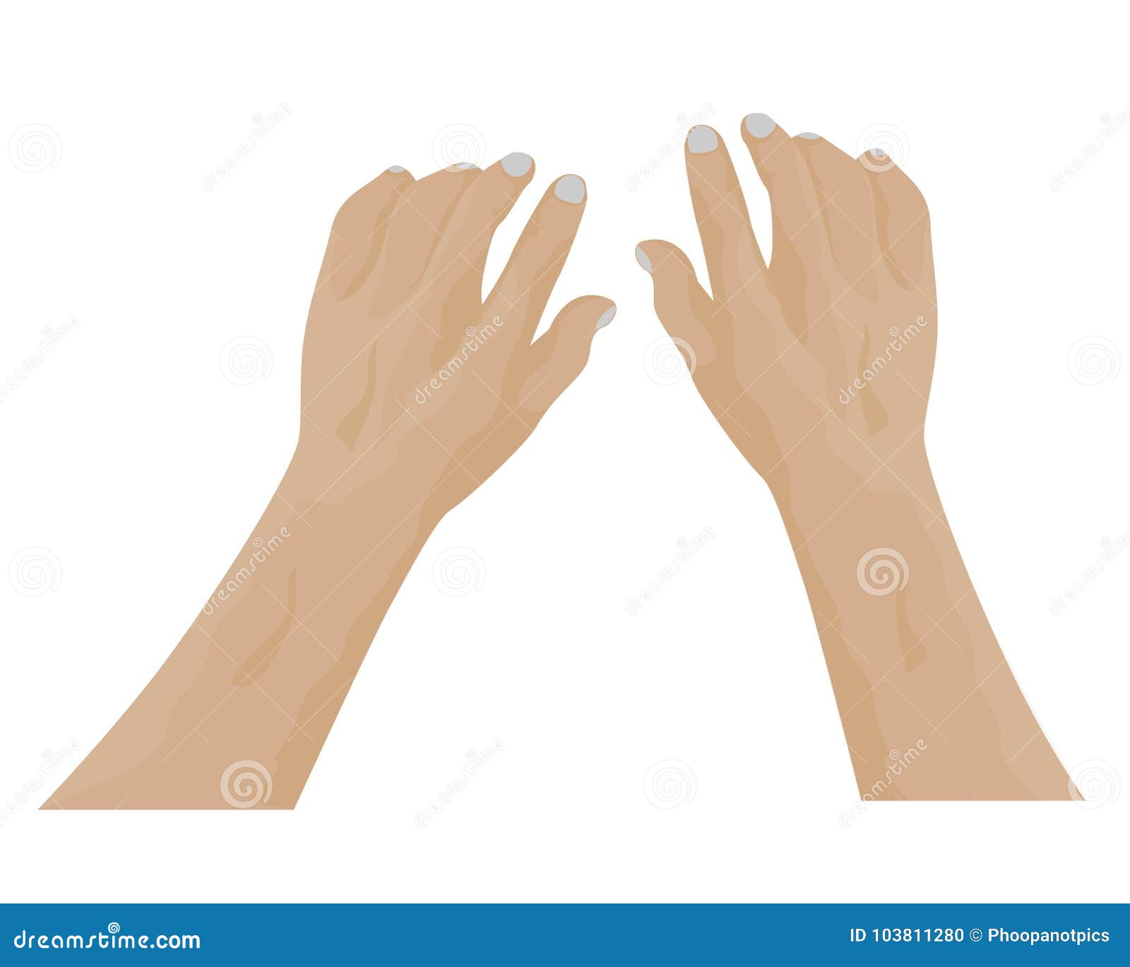 Le symbole de main illustration de vecteur. Illustration du point ...