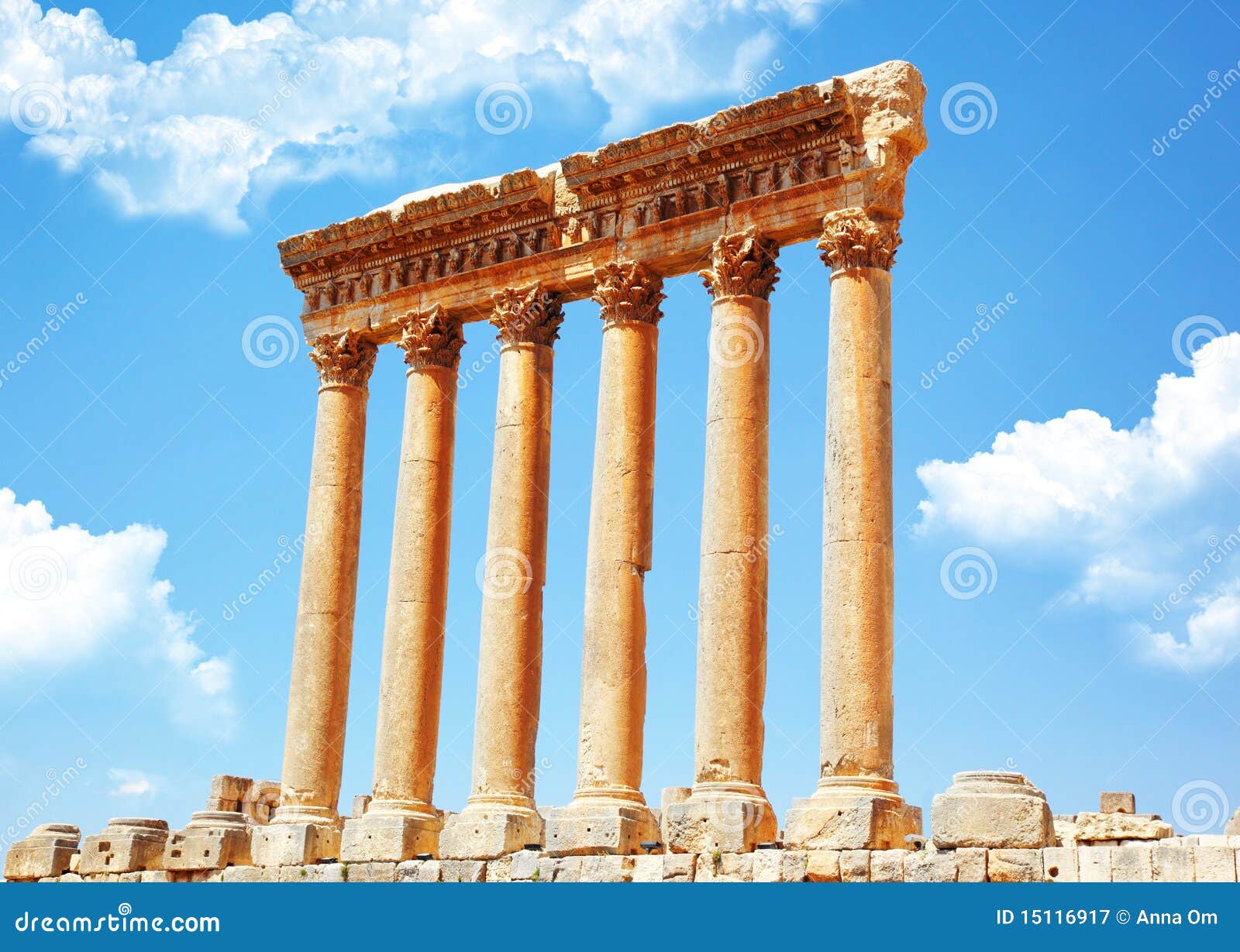 Le Temple De Jupiter, Baalbek, Liban Image stock - Image du construit ...