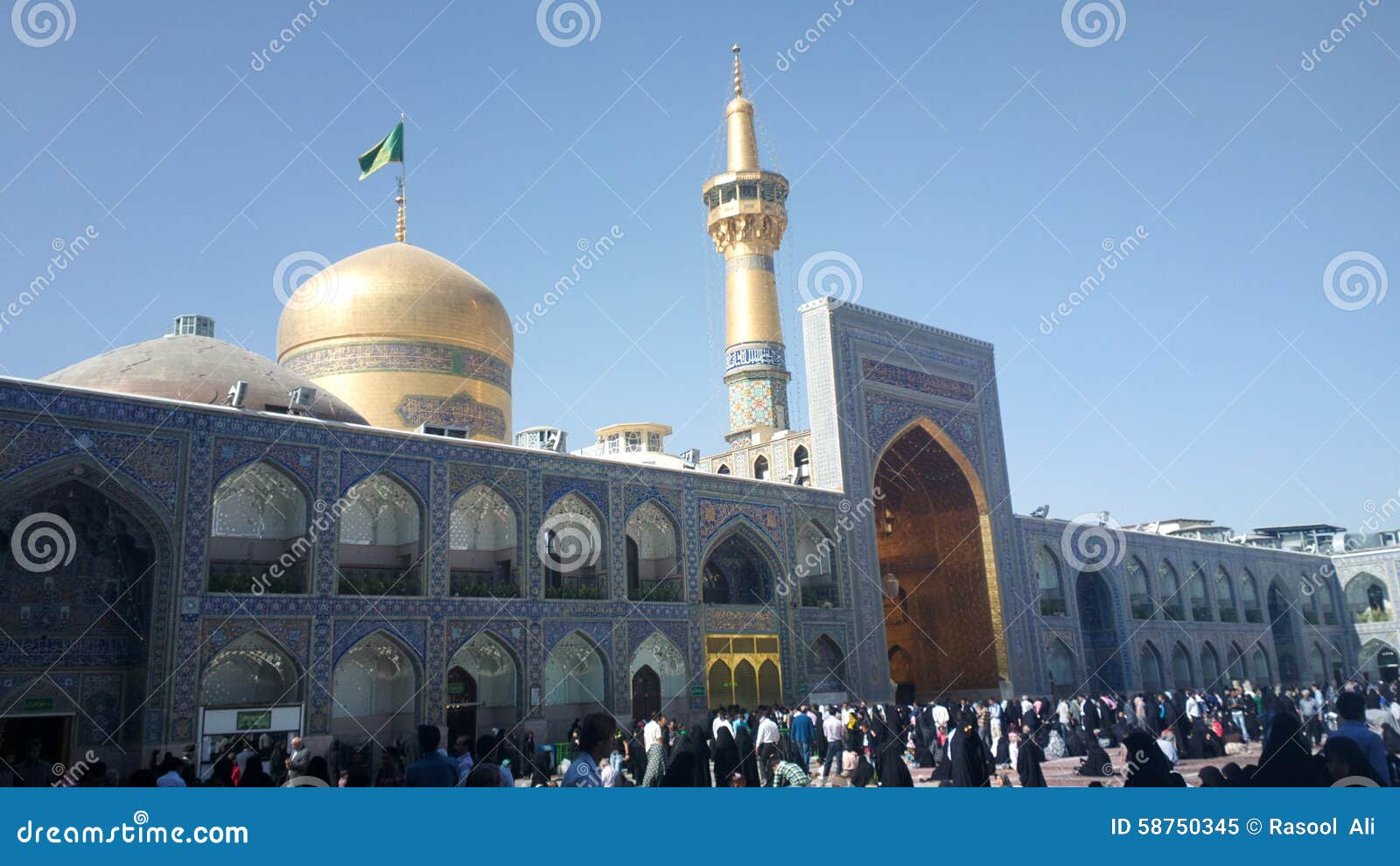 Le Tombeau D'Imam Ali Al-Rida Image éditorial - Image du visiteur, iran ...