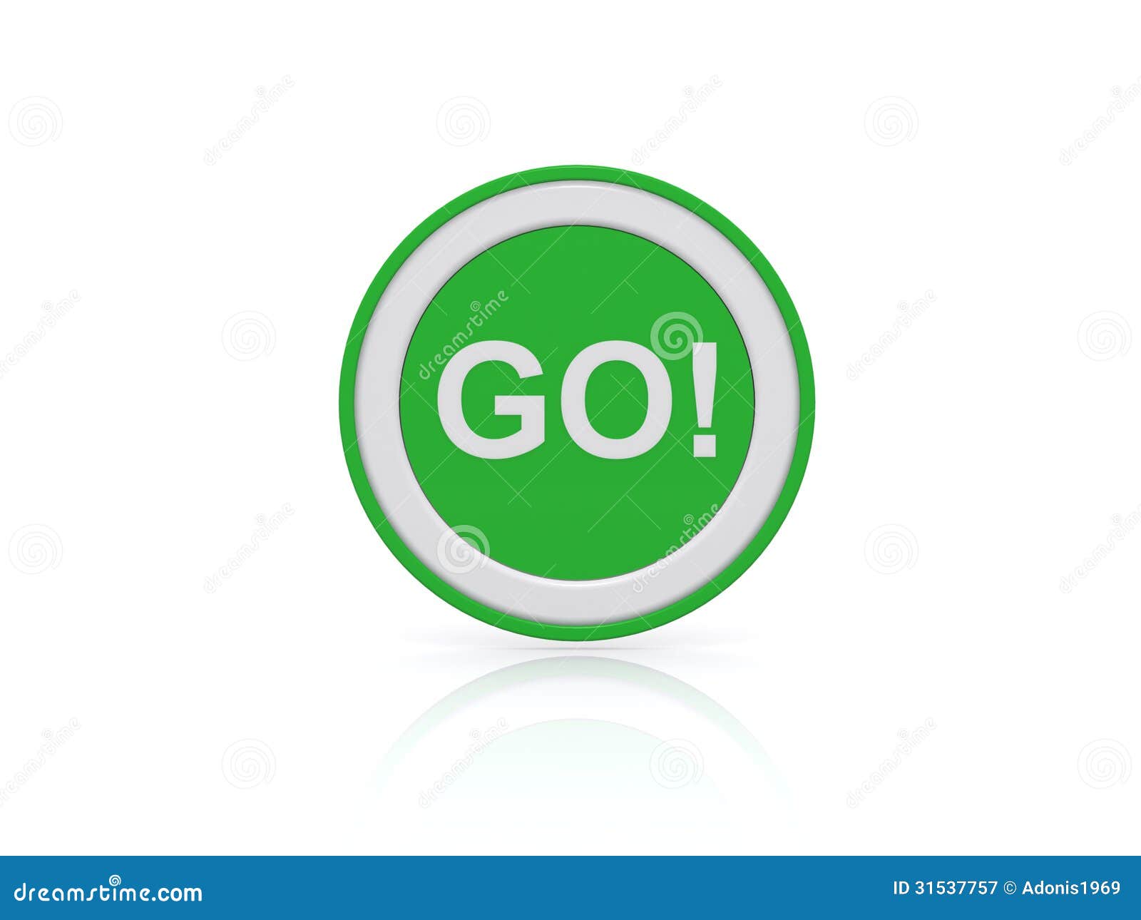 Le Vert Vont Bouton Ou Icône Illustration Stock - Illustration of ...