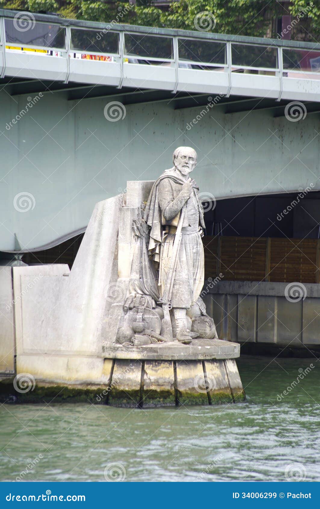 Le Zouave la d'Alma Bridge image stock. Image du traditionnel - 34006299