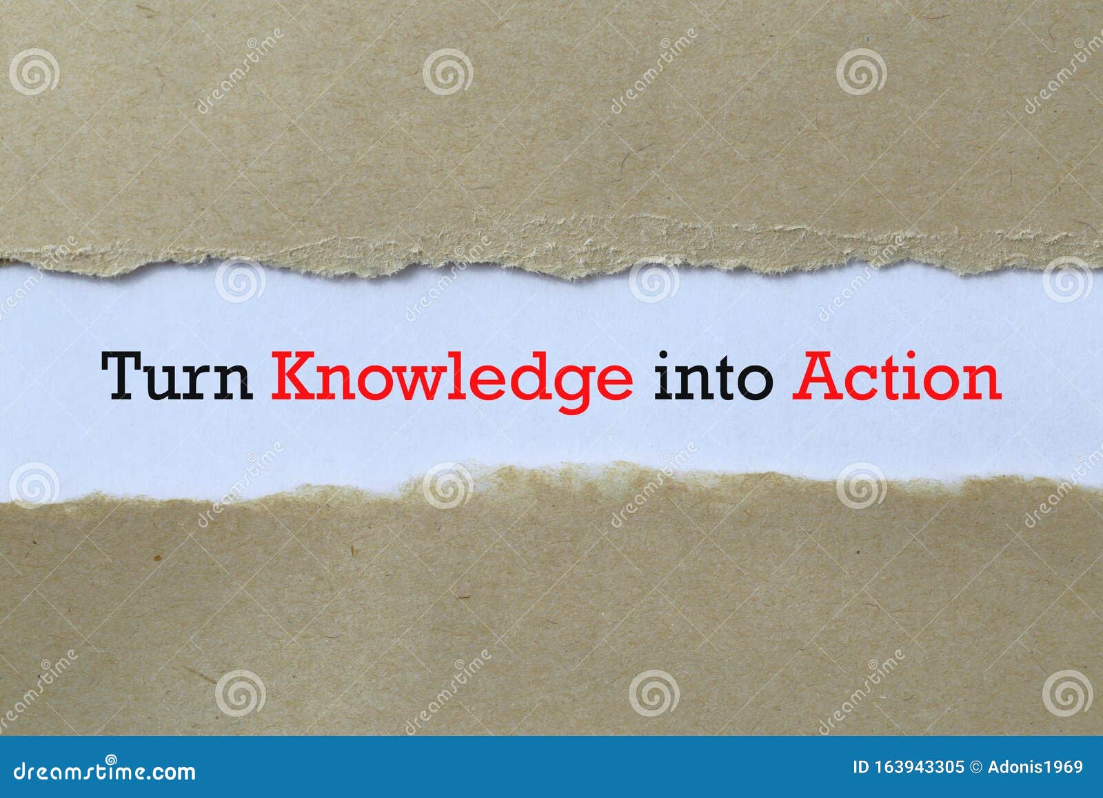 Turn knowledge into action stock image. Image of success - 163943305
