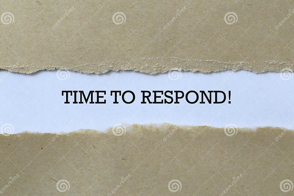 Time to respond on paper stock image. Image of faster - 206212033