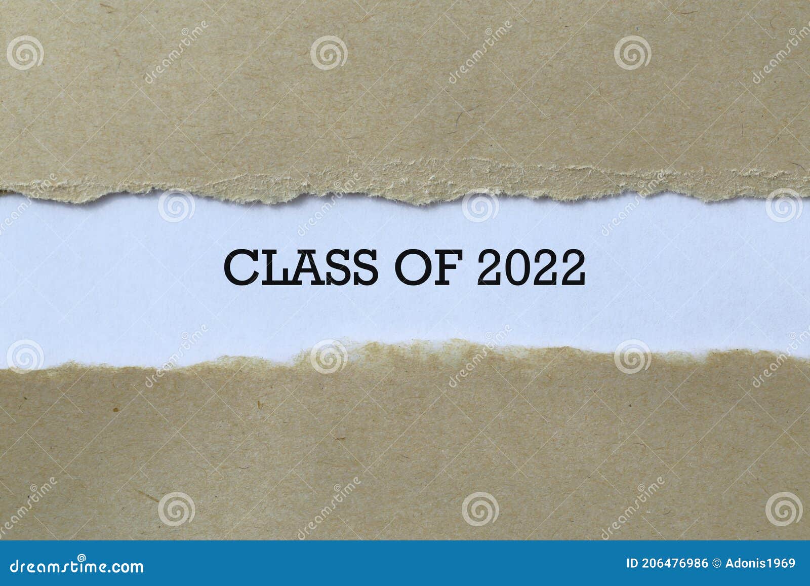 Class of 2022 on paper stock photo. Image of achievement - 206476986