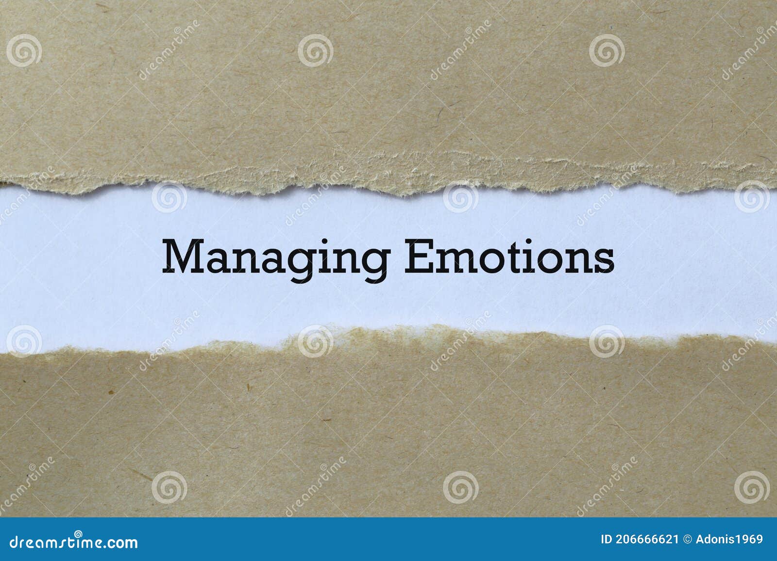 Managing emotions on paper stock image. Image of graphic - 206666621