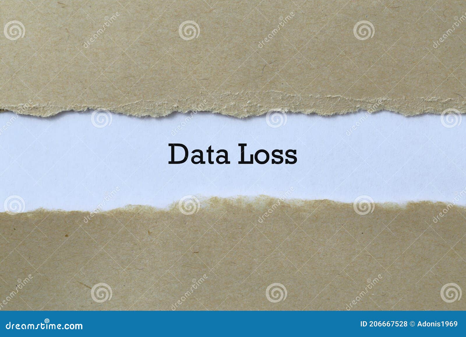 Data loss on paper stock photo. Image of computer, database - 206667528