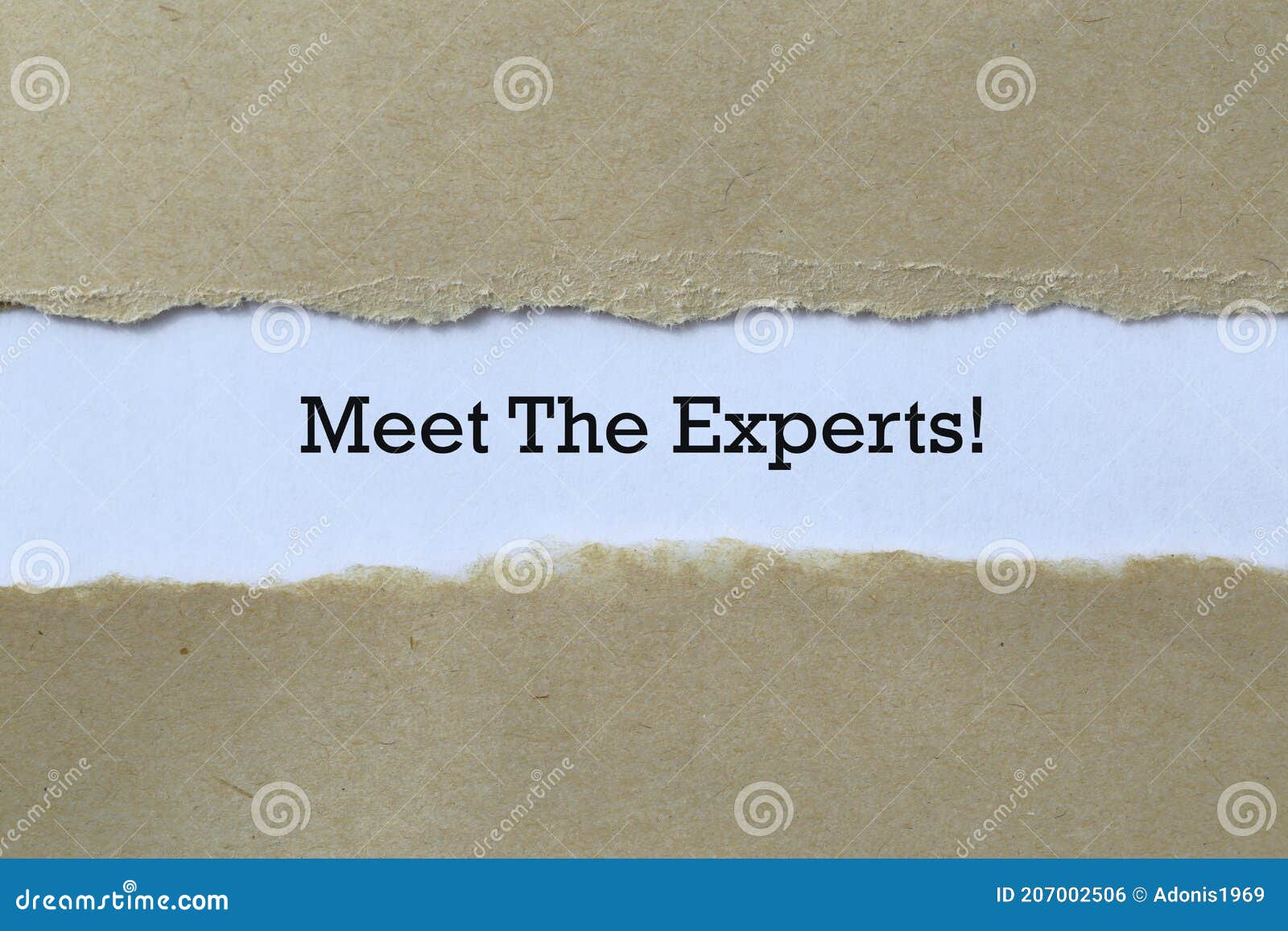 Meet the experts on paper stock photo. Image of help - 207002506