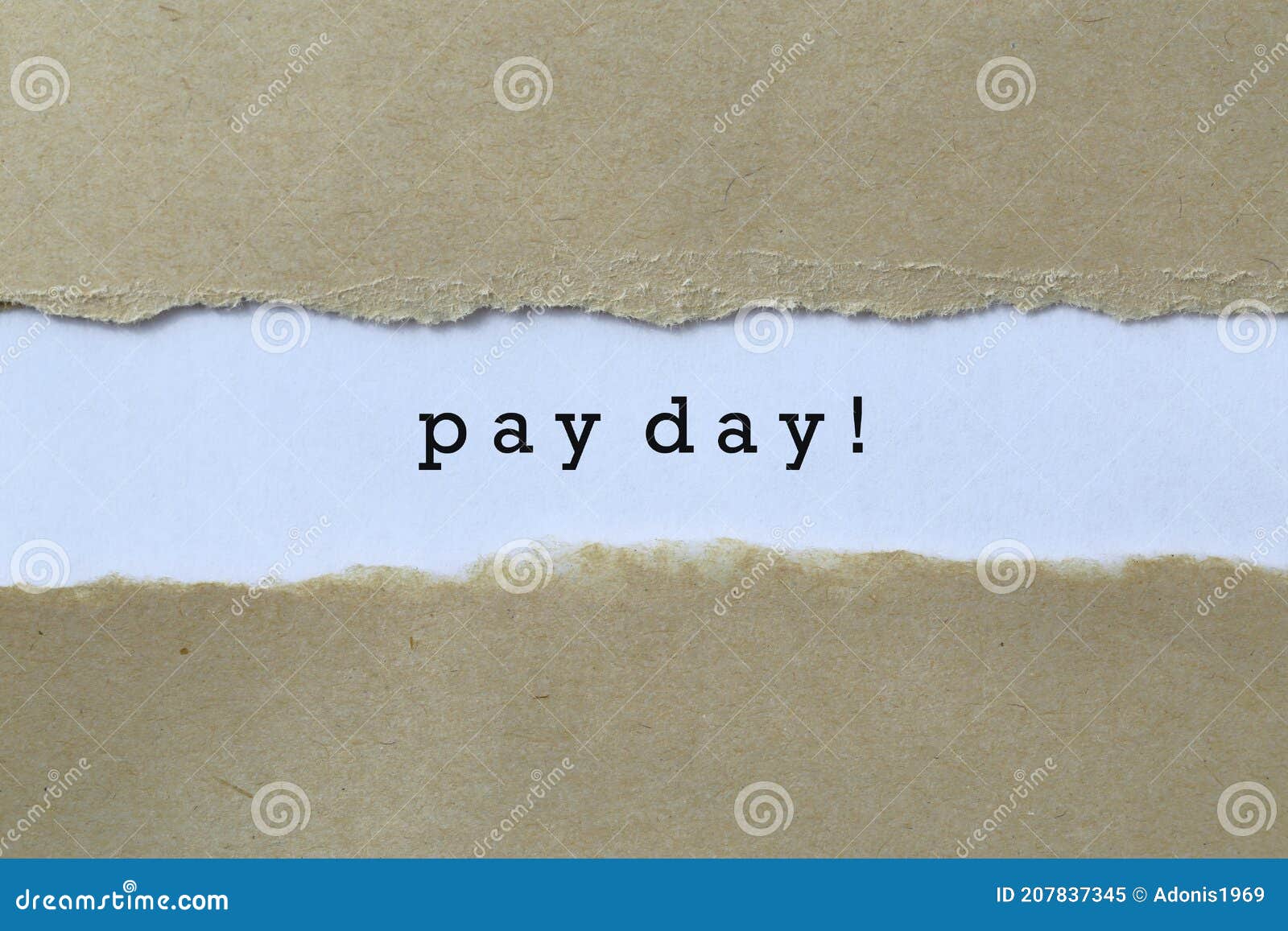 Payday word on paper stock image. Image of desk, card - 207837345