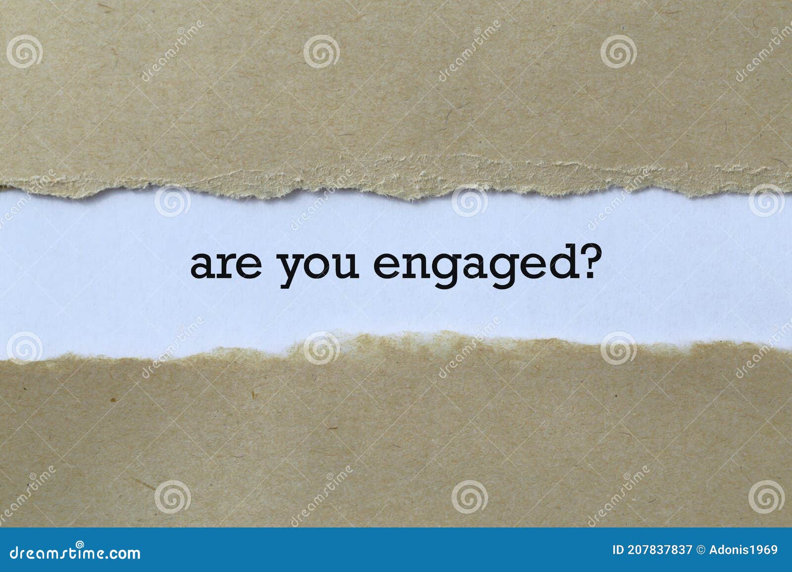 Are you engaged on paper stock image. Image of information - 207837837