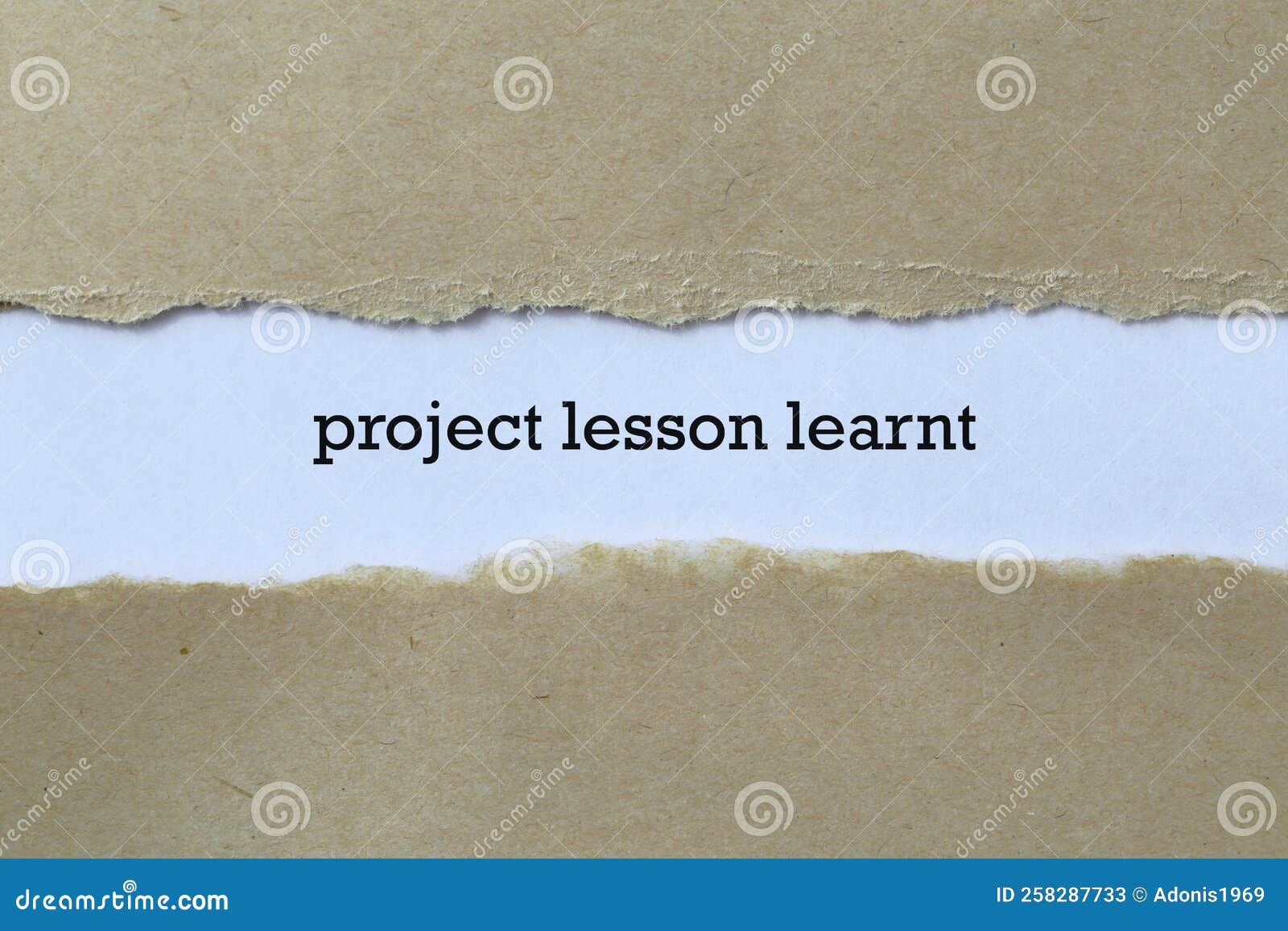 Project Lesson Learnt on White Paper Stock Image - Image of coaching ...