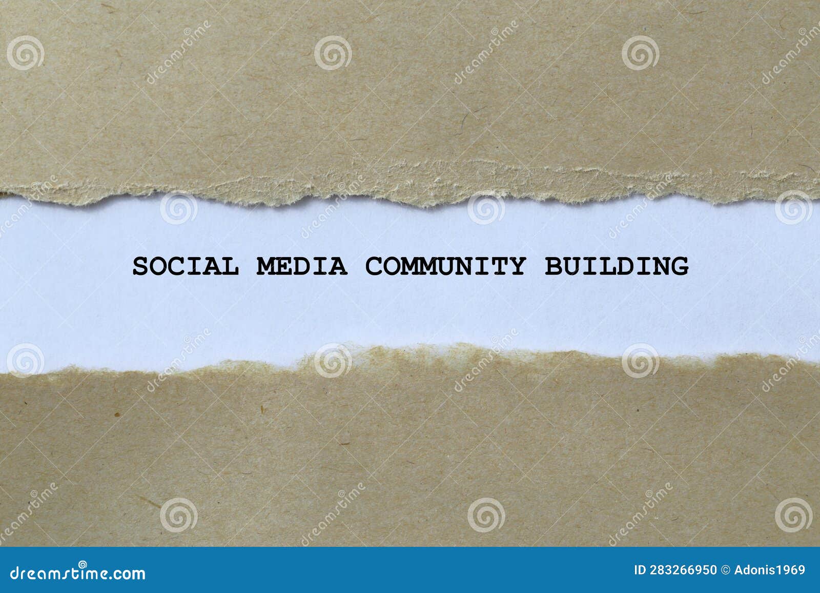 Social Media Community Building on White Paper Stock Photo - Image of ...