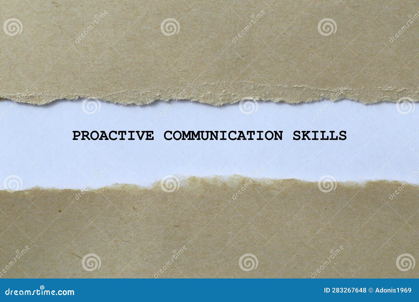 Proactive Communication Skills on White Paper Stock Photo - Image of ...