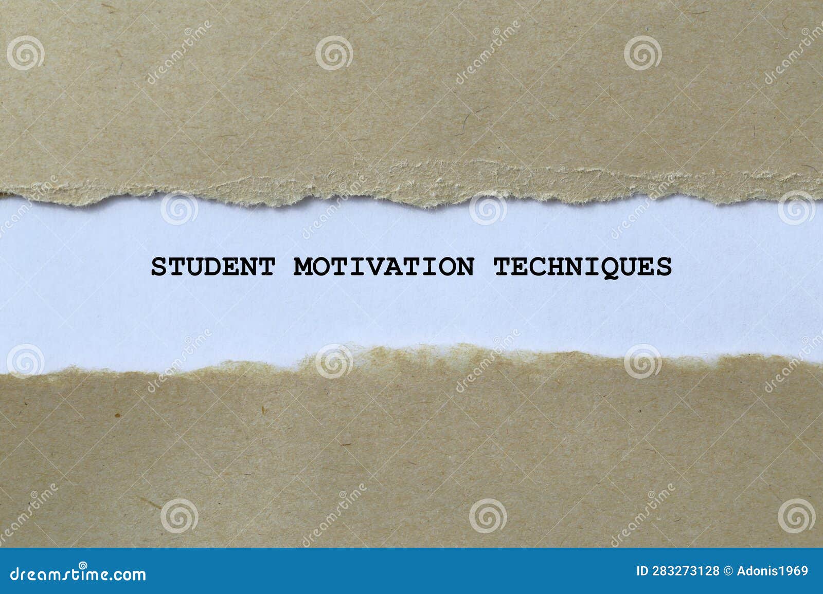Student Motivation Techniques on White Paper Stock Photo - Image of ...