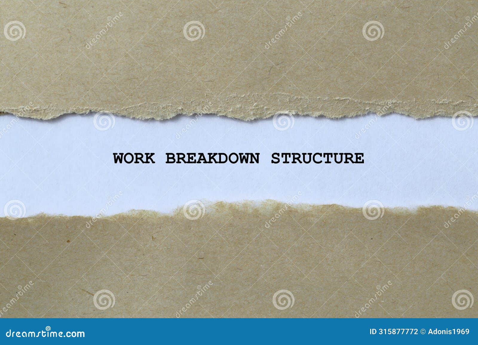 WBS. Work Breakdown Structure Acronym On Sticky Notes. Office Desk ...