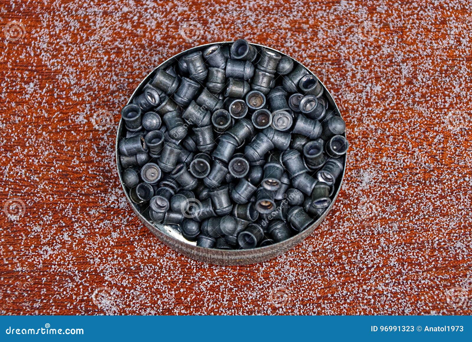 Lead Bullets For Pneumatic Weapons. Bullets Of Caliber 4.5 Mm Stock ...