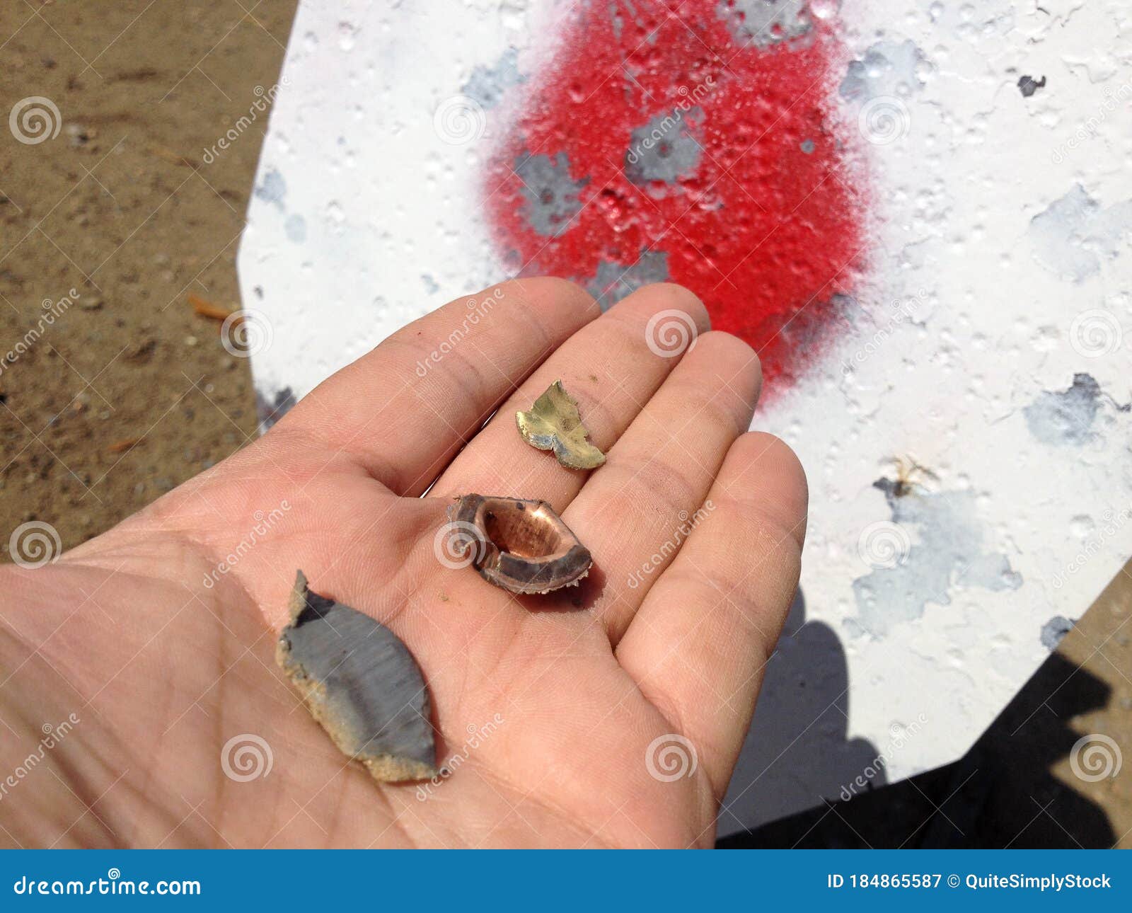 Lead bullets shrapnel stock image. Image of guard, plinking - 184865587