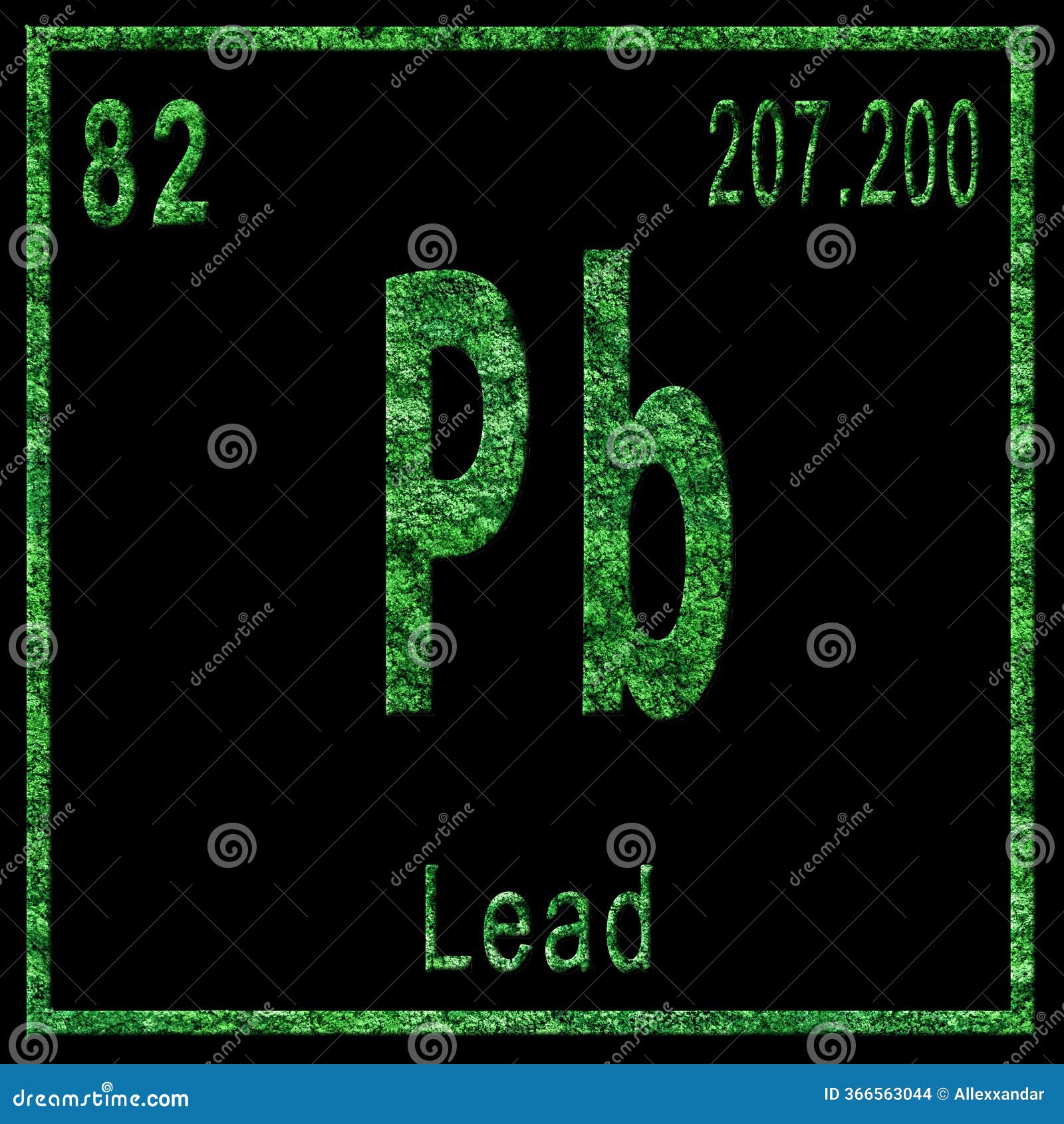 Lead Chemical 82 Element Of Periodic Table. Molecule And Communication ...