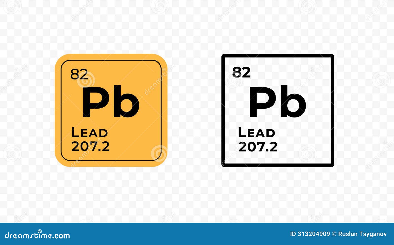 Lead, Chemical Element of the Periodic Table Vector Stock Vector ...