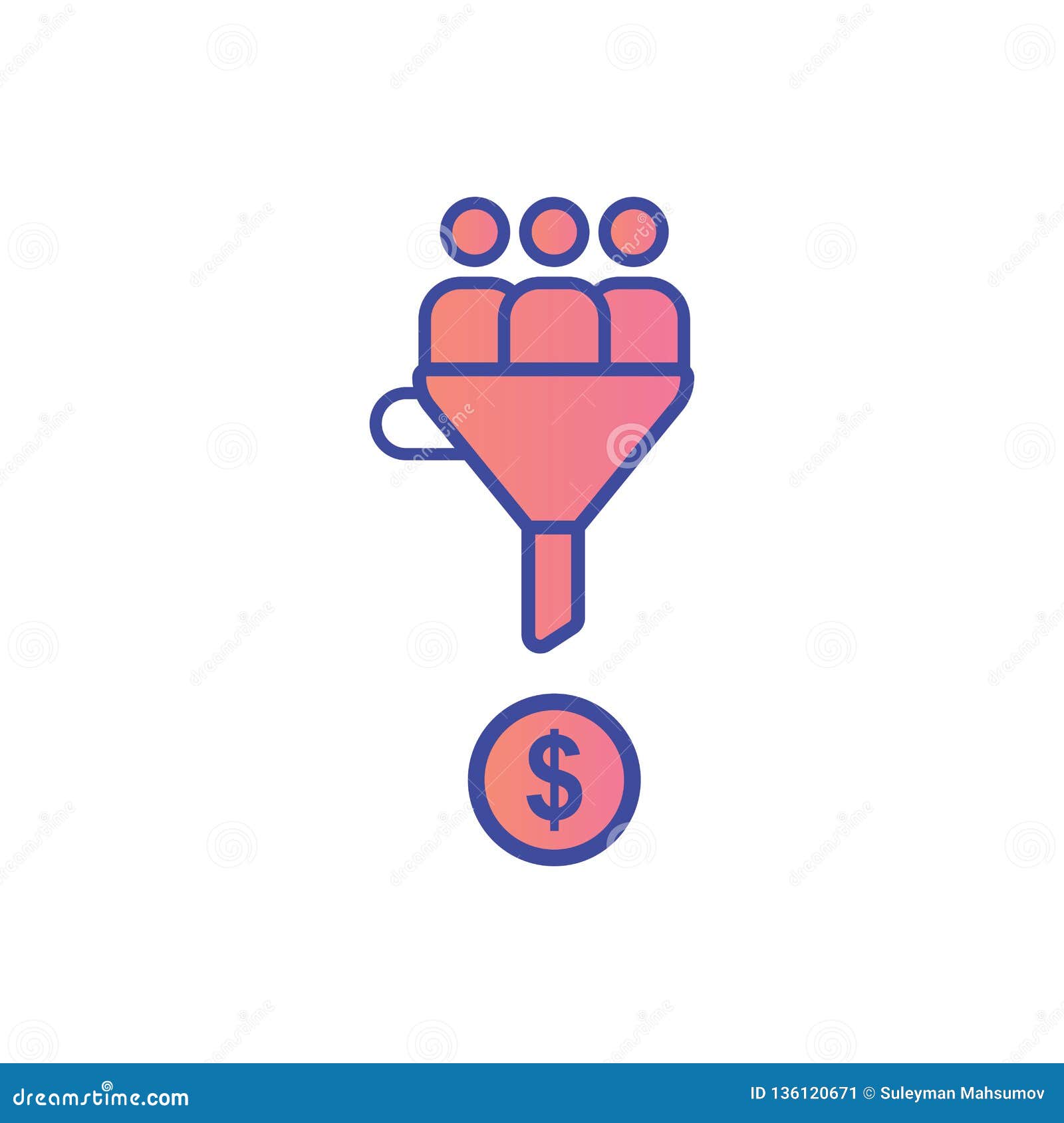 Lead Conversion Flat Vector Icon Sign Symbol Stock Vector ...