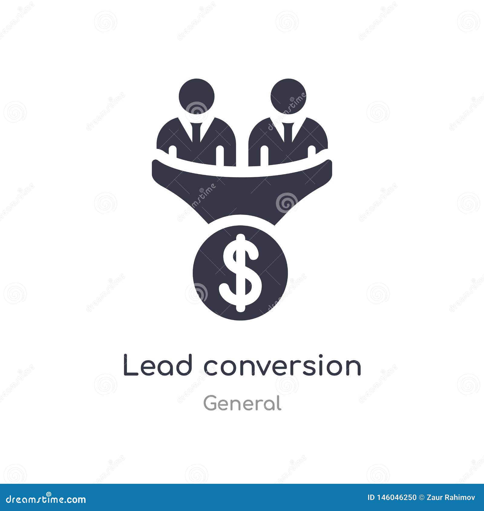 Lead Conversion Icon. Isolated Lead Conversion Icon Vector Illustration ...