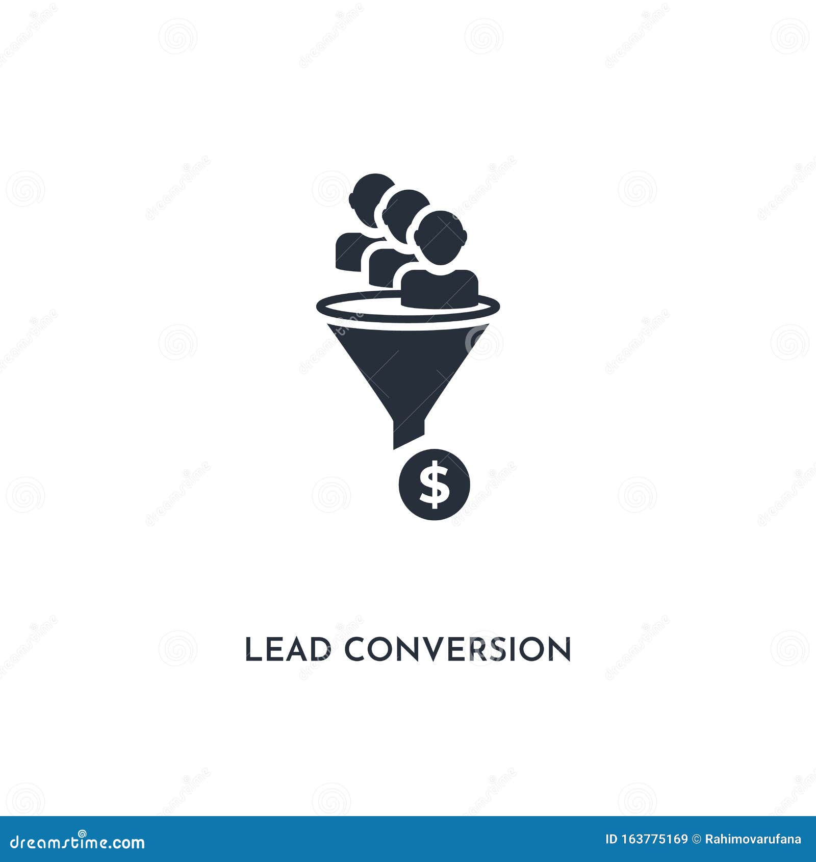 Lead Conversion Icon. Simple Element Illustration. Isolated Trendy ...
