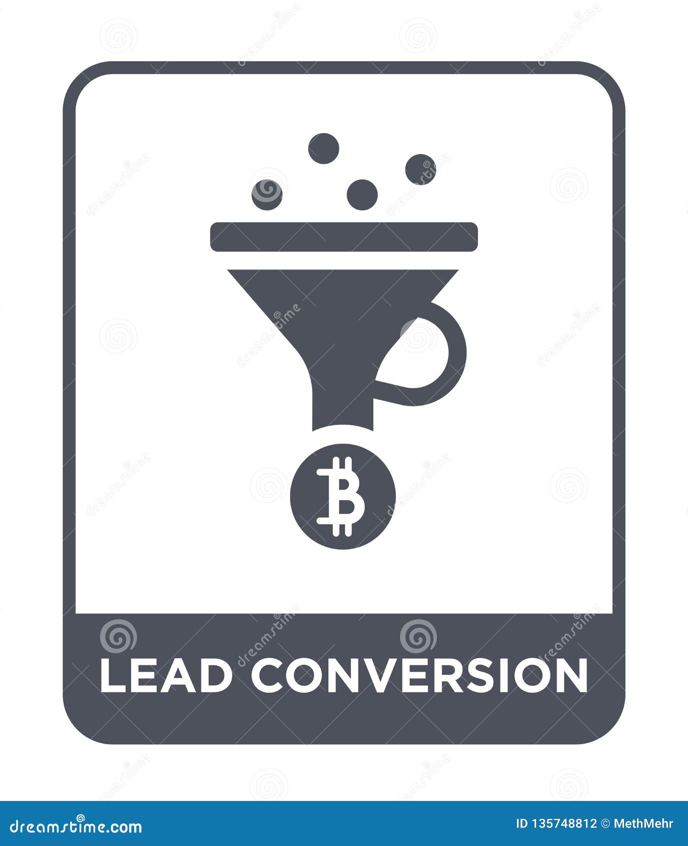 Lead Conversion Icon in Trendy Design Style. Lead Conversion Icon ...