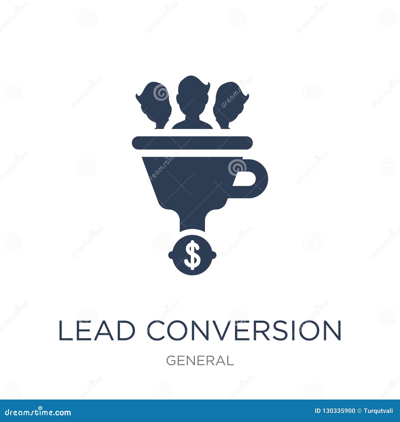 Lead Conversion Icon. Trendy Flat Vector Lead Conversion Icon on Stock ...