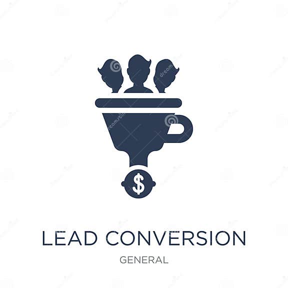 Lead Conversion Icon. Trendy Flat Vector Lead Conversion Icon on Stock Vector - Illustration of ...