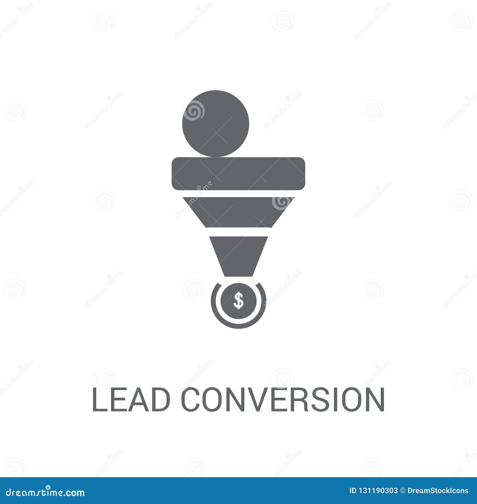 Lead Conversion Icon. Trendy Lead Conversion Logo Concept on White ...