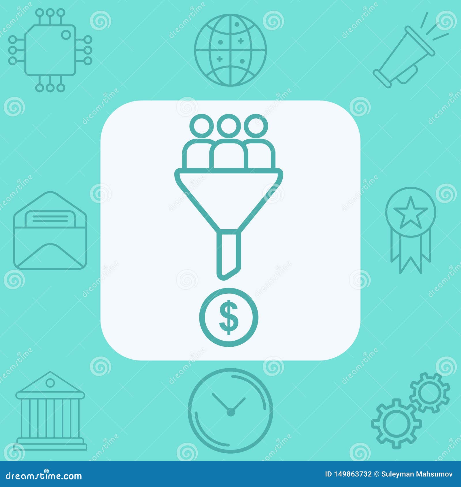 Lead Conversion Vector Icon Sign Symbol Stock Illustration ...