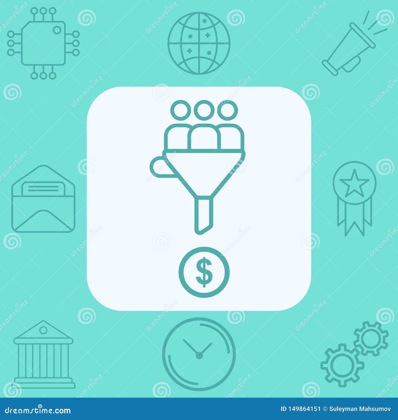 Lead Conversion Vector Icon Sign Symbol Stock Illustration ...