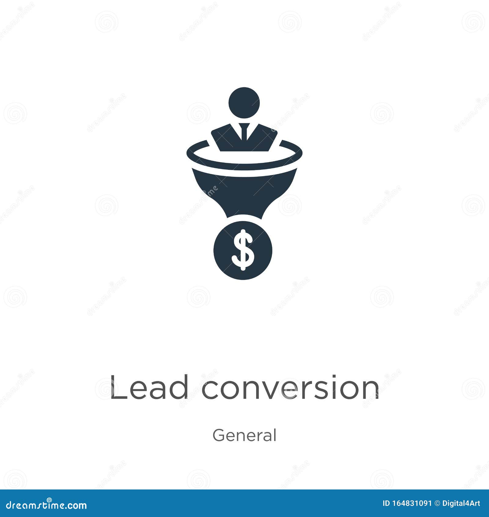 Lead Conversion Icon Vector. Trendy Flat Lead Conversion Icon from ...