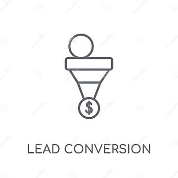 Lead Conversion Linear Icon. Modern Outline Lead Conversion Logo Stock ...