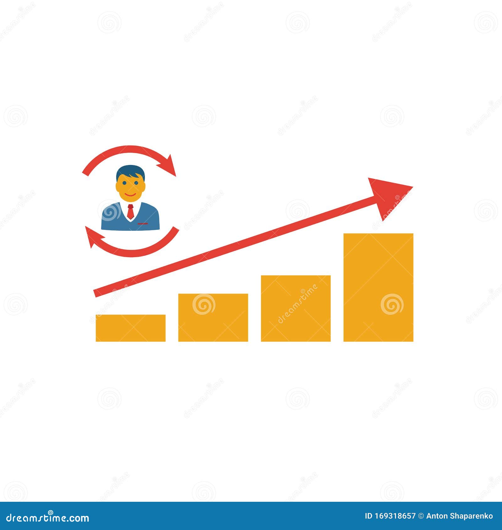 Lead Conversion Rate Icon. Simple Flat Element from Crm Collection ...