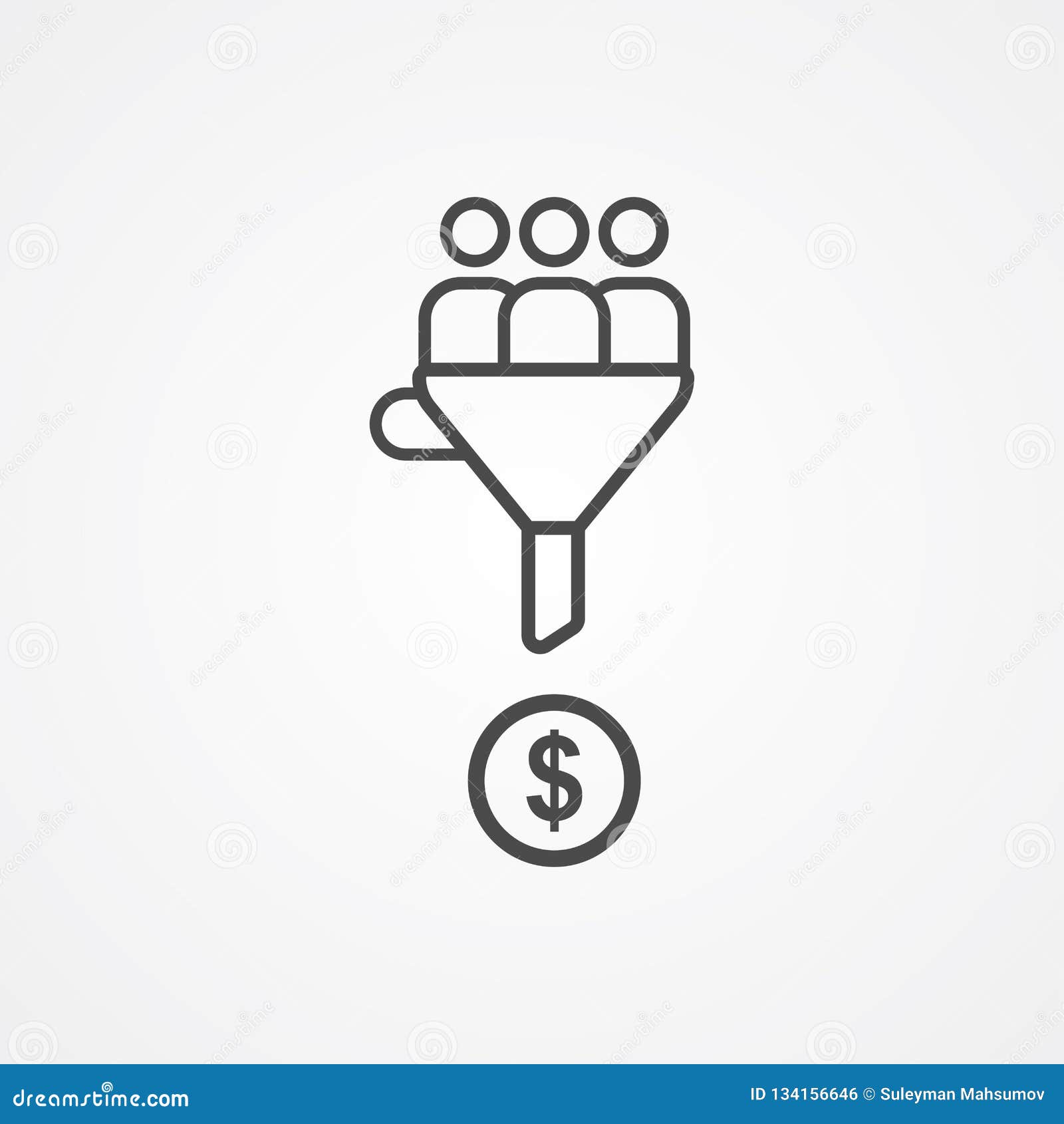 Lead Conversion Linear Icon. Modern Outline Lead Conversion Logo Vector ...