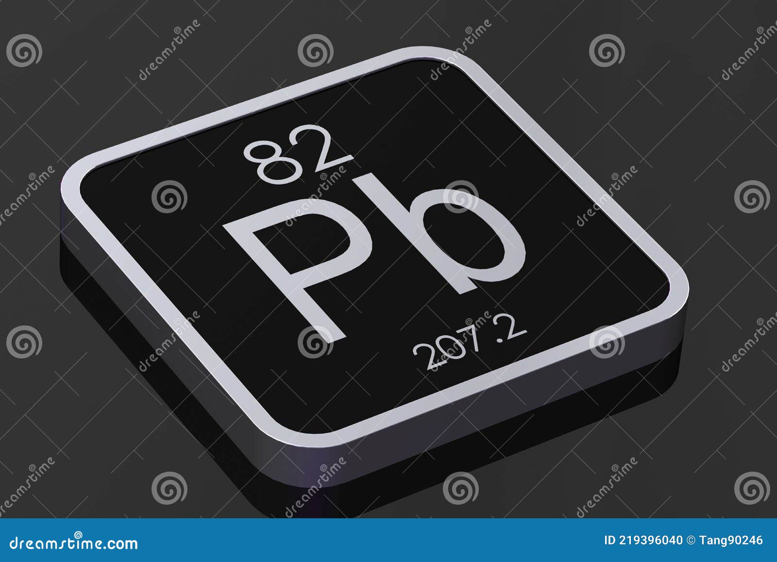 Lead, Element With Symbol Pb, On The Periodic Table Cartoon Vector ...