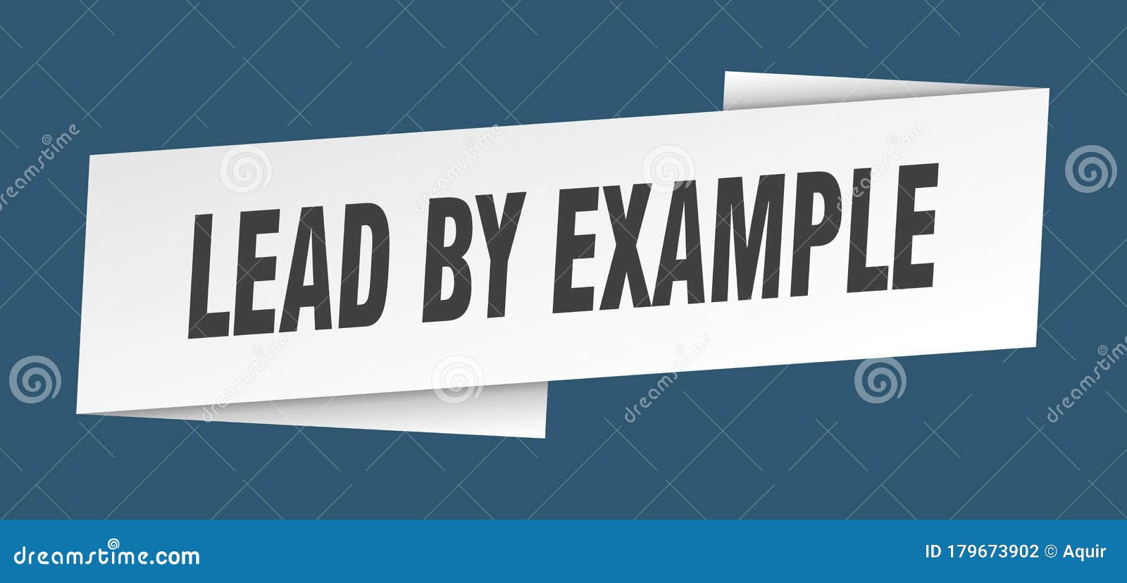 Lead by Example Banner Template. Lead by Example Ribbon Label Stock ...