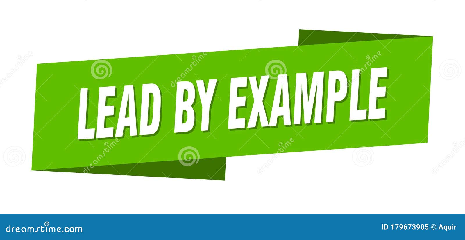 Lead by Example Banner Template. Lead by Example Ribbon Label Stock ...