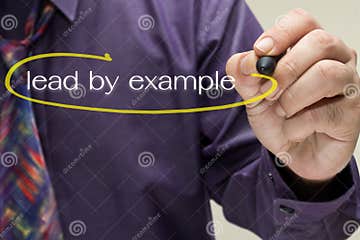 Lead by example stock photo. Image of businessman, efficiency - 32717376