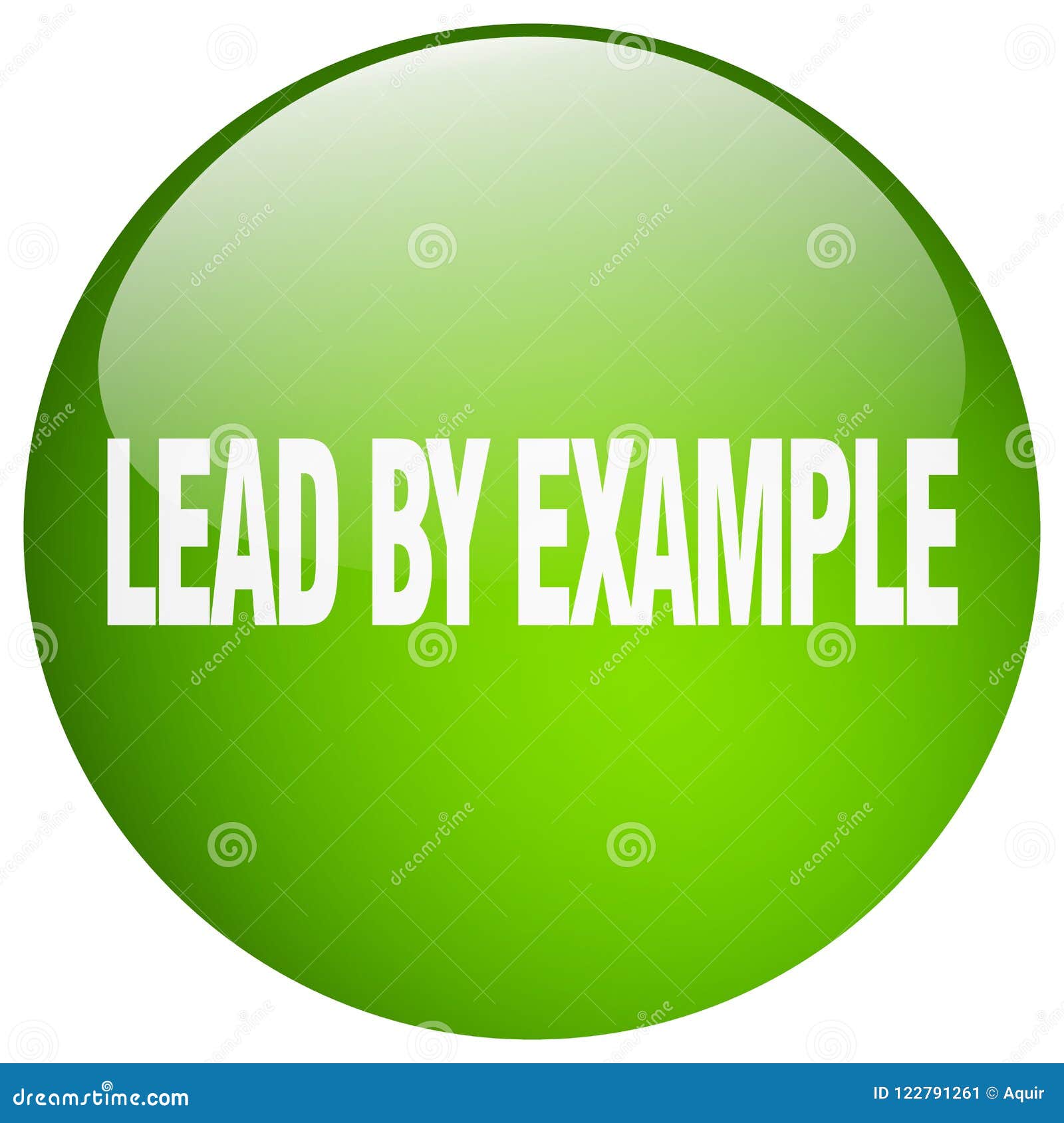 Lead by example button stock vector. Illustration of vector - 122791261