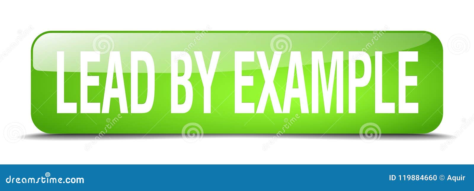 Lead by example button stock vector. Illustration of lead - 119884660